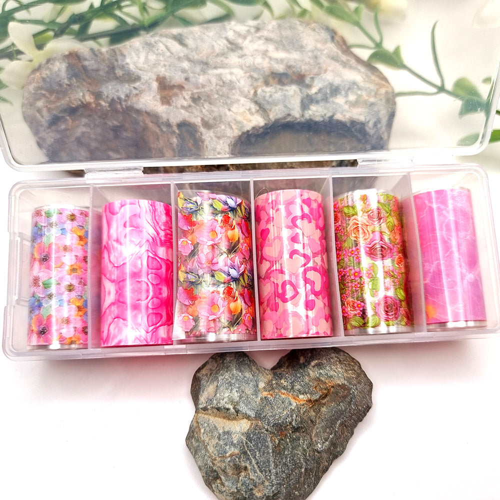 "Pink" Set of Colorful Transfer Foils – SweetyBijou